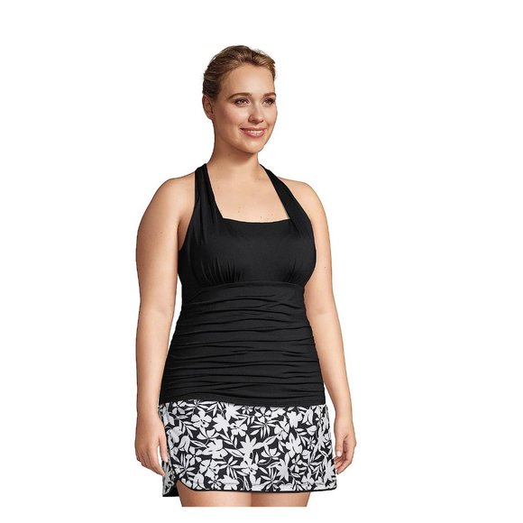 Lands' End | Swim | Nwt Lands End Womens Square Neck Halter Tankini Top ...